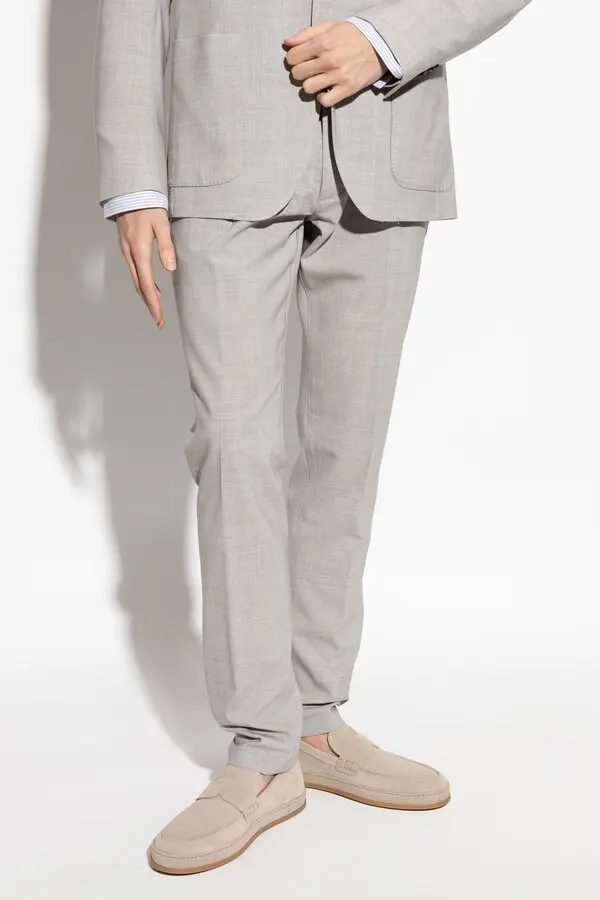 Eleventy Tapered Wool Trousers