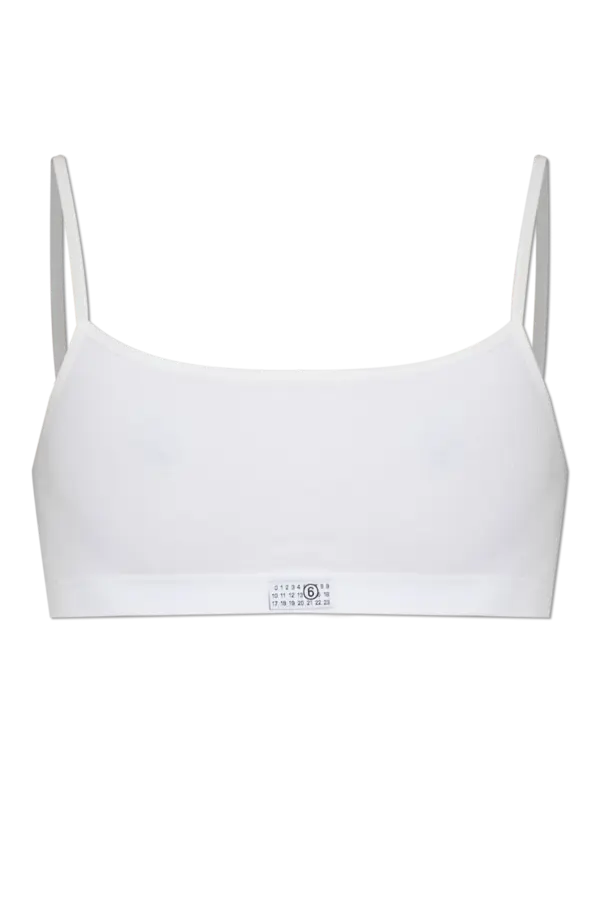 MAISON MARGIELA Cotton Bra - White