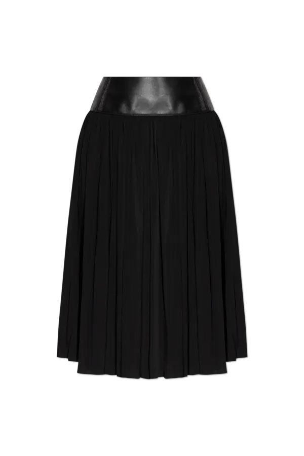 Alaïa Skirt With Leather Belt - Black