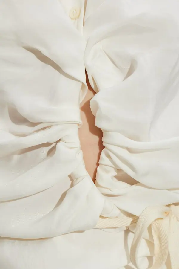 MAISON MARGIELA Draped Front Shirt - Cream