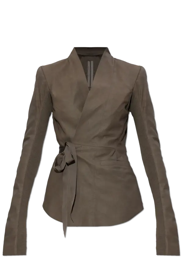 Rick Owens Hollywood Leather Jacket - Brown