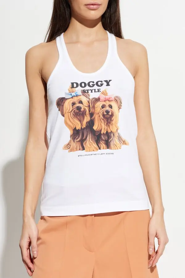 Stella McCartney X Jeff Koons Racerback Tank Top - White