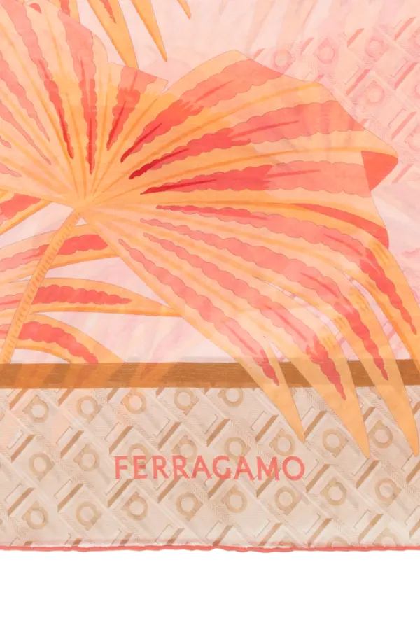 FERRAGAMO Silk Scarf With Print