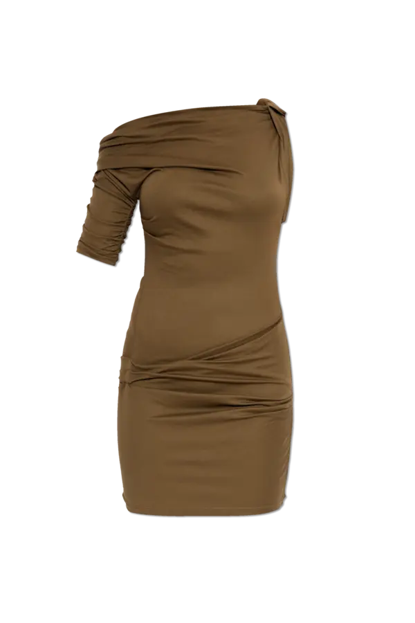 Jacquemus Draped Mini Dress - Brown