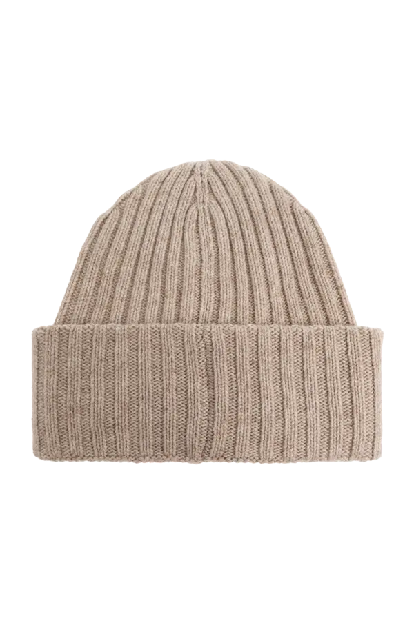 GANNI Cap With Embroidered Logo - Beige