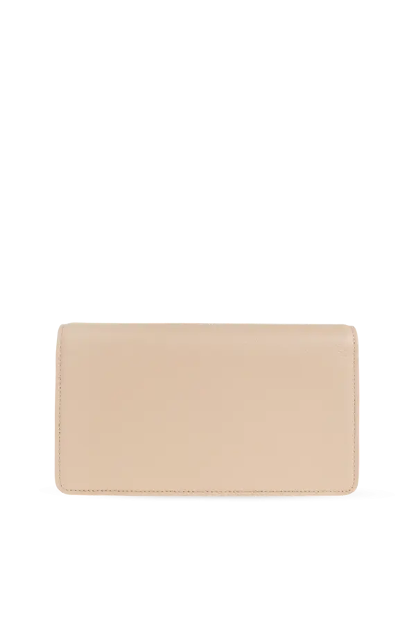 Emporio Armani Leather Clutch With Chain Strap