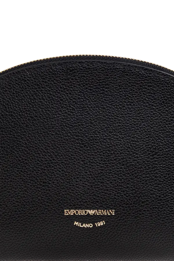 Emporio Armani Leather Toiletry Bag