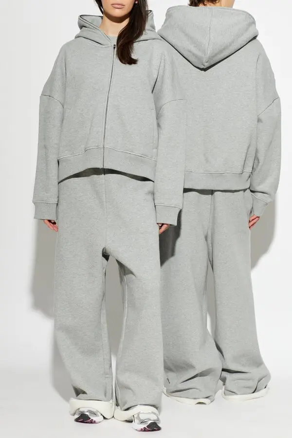 ENTIRE STUDIOS Cotton Zip-up Hoodie - Grey