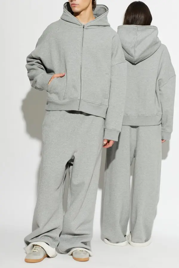 ENTIRE STUDIOS Cotton Zip-up Hoodie - Grey