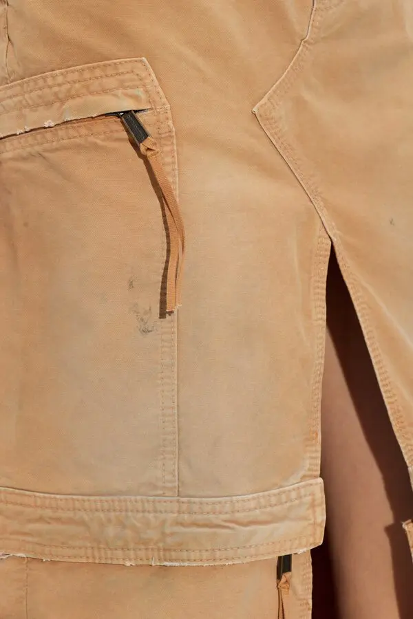 Dsquared2 Cargo Maxi Skirt - Beige