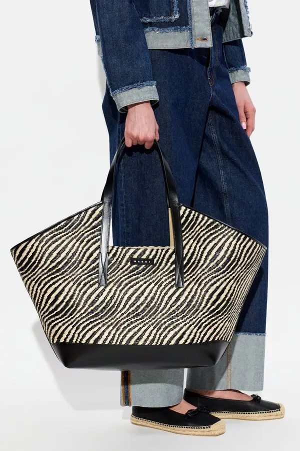 Marni Shoulder Bag Shopper - Cream