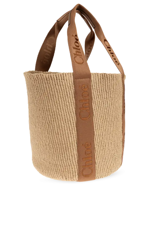 Chloé Woody Large Shopper Bag - Beige
