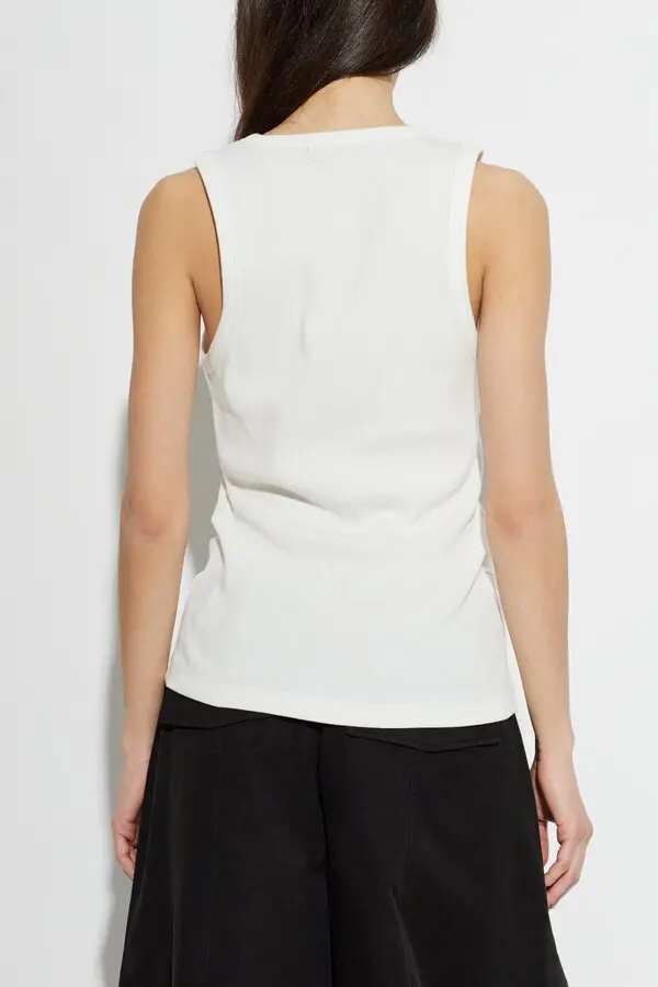ENTIRE STUDIOS Ribbed Tank Top - White