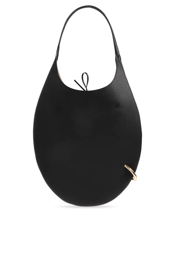 Tory Burch Pierced Soft Shoulder Bag - Black