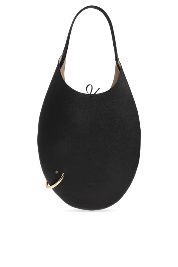 Tory Burch Pierced Soft Shoulder Bag - Black