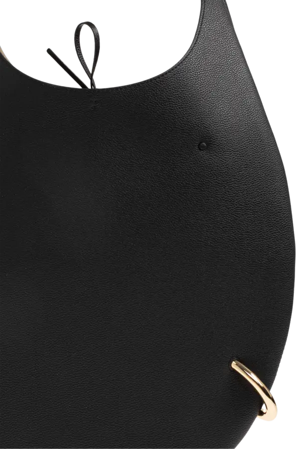 Tory Burch Pierced Soft Shoulder Bag - Black
