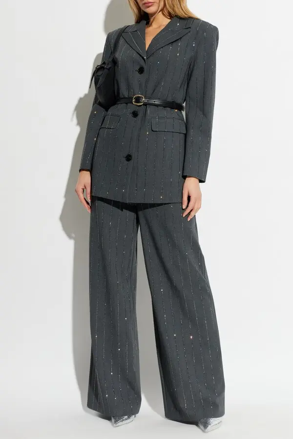 SELF-PORTRAIT Sequin Detailed Trousers