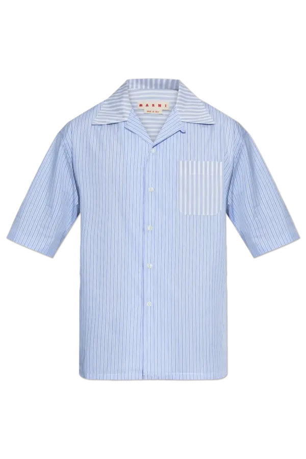 Marni Shirt With Striped Pattern - Blue