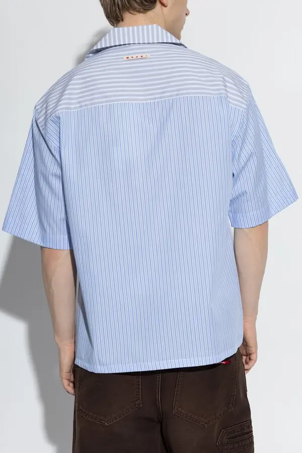 Marni Shirt With Striped Pattern - Blue