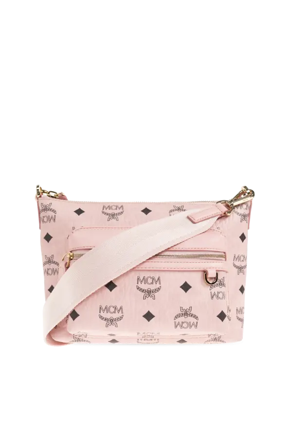 Mcm Monogram Shoulder Bag - Pink