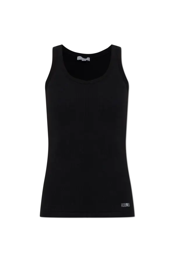 MAISON MARGIELA Ribbed Tank Top - Black