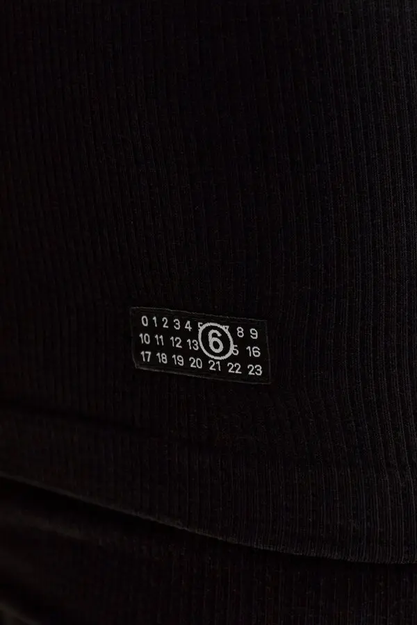 MAISON MARGIELA Ribbed Tank Top - Black