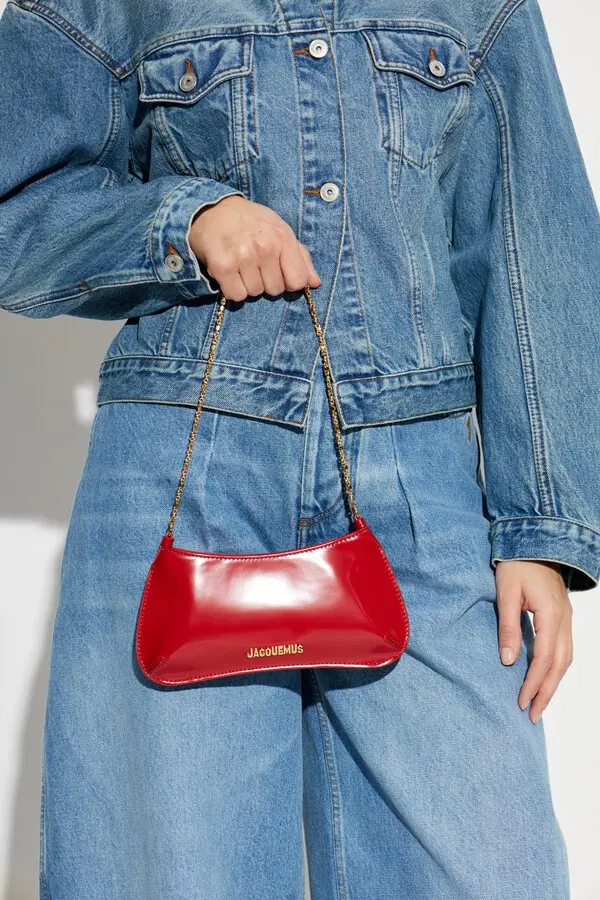 Jacquemus Small Bisou Shoulder Bag - Red