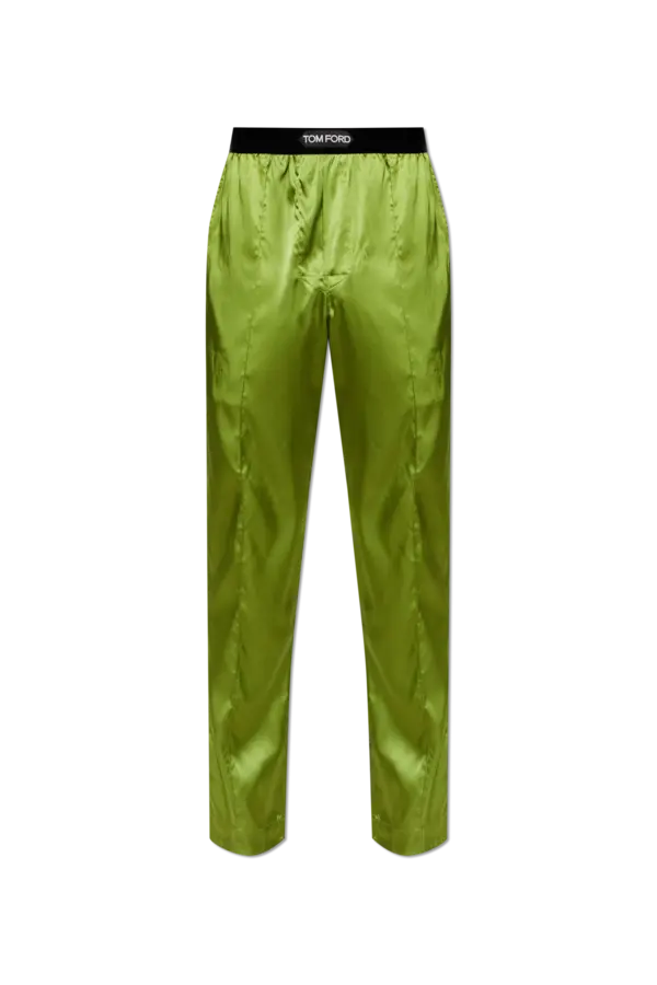 TOM FORD Silk Pajama Bottoms - Green
