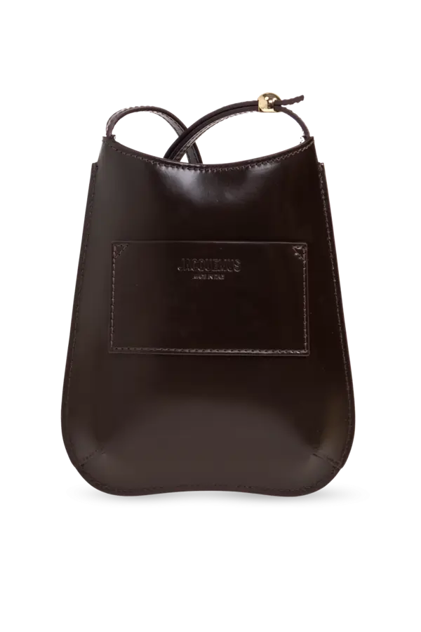 Jacquemus Phone Case 'bisou' With A Strap - Brown