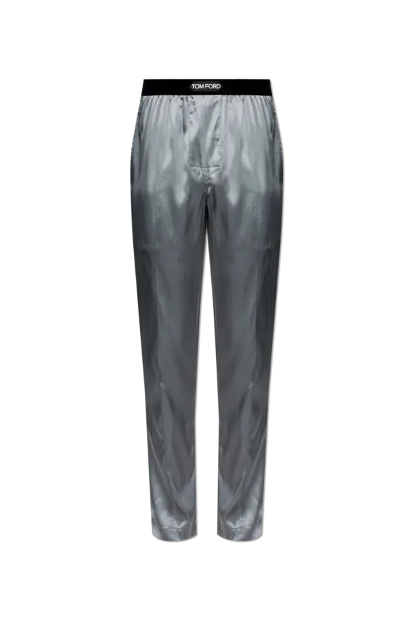 TOM FORD Silk Pajama Bottoms - Grey