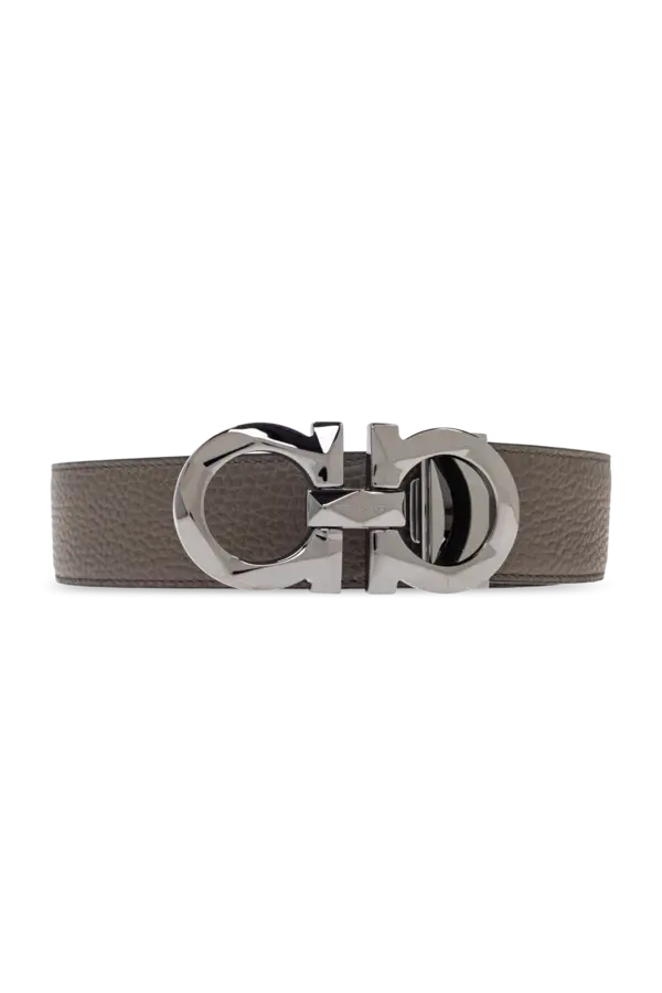 FERRAGAMO Double-sided Belt - Grey