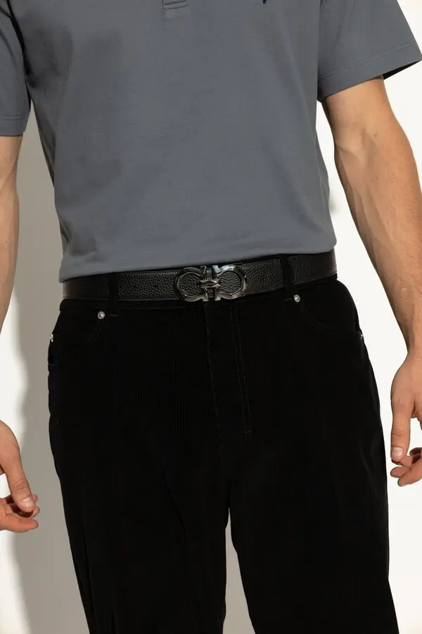 FERRAGAMO Double-sided Belt - Grey