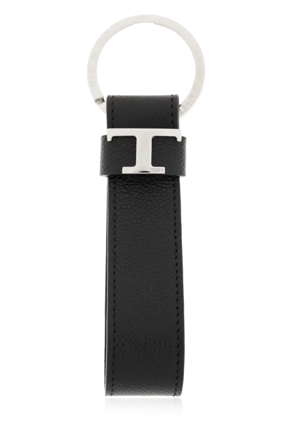 TOD’S Leather Keyring - Black