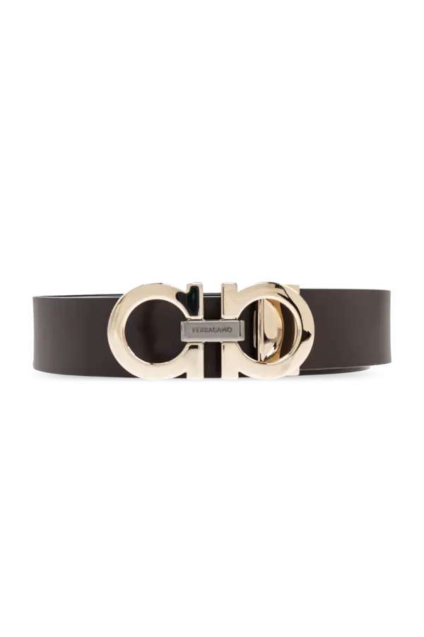 FERRAGAMO Reversible Belt - Brown