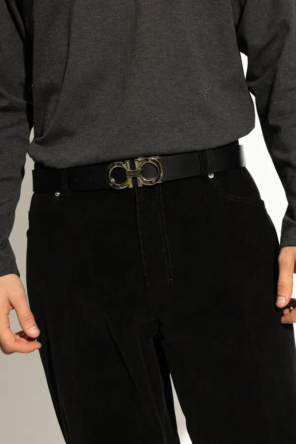 FERRAGAMO Reversible Belt - Brown