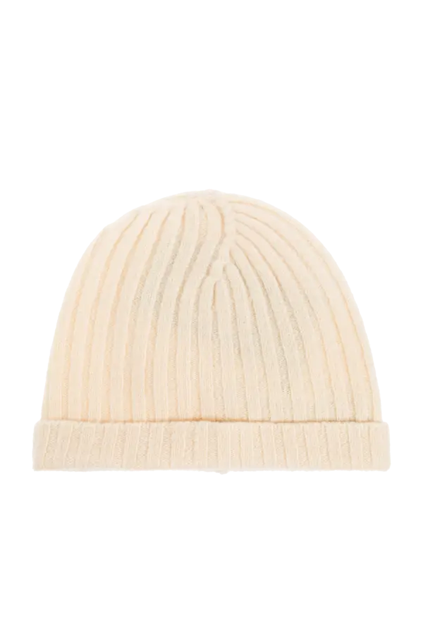 JIL SANDER Wool Beanie - Cream