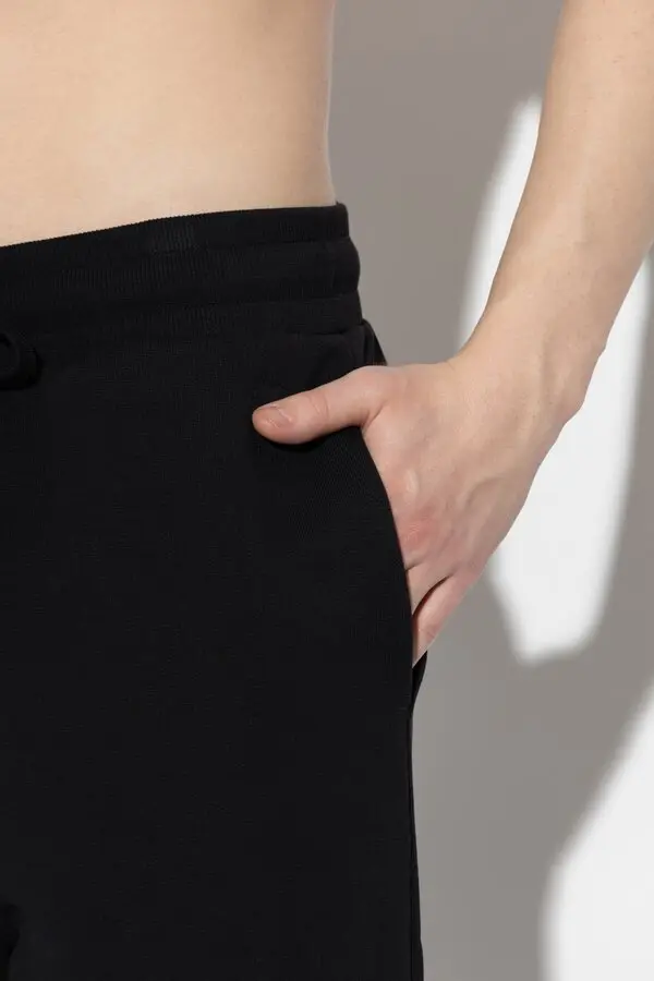 AMI Paris Wide-leg Sweatpants - Black