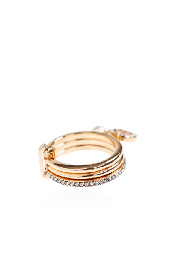 Tory Burch Ring With Shimmering Crystals
