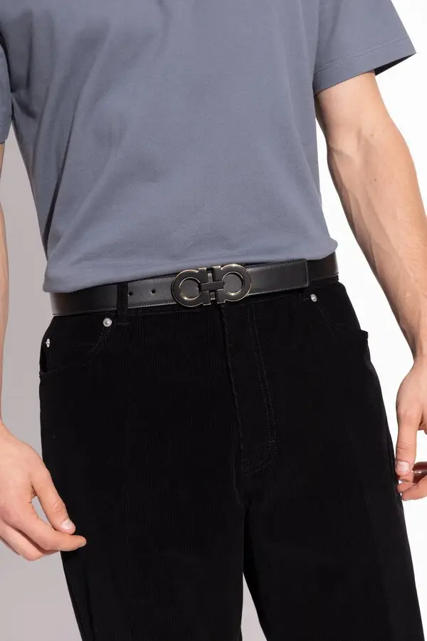FERRAGAMO Reversible Belt - Black