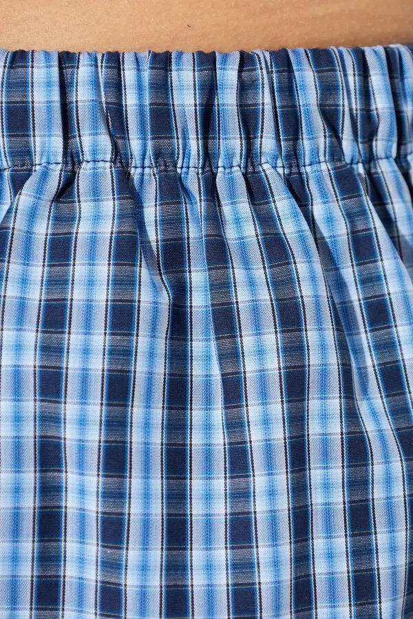 Vetements Plaid Pattern Shorts - Blue