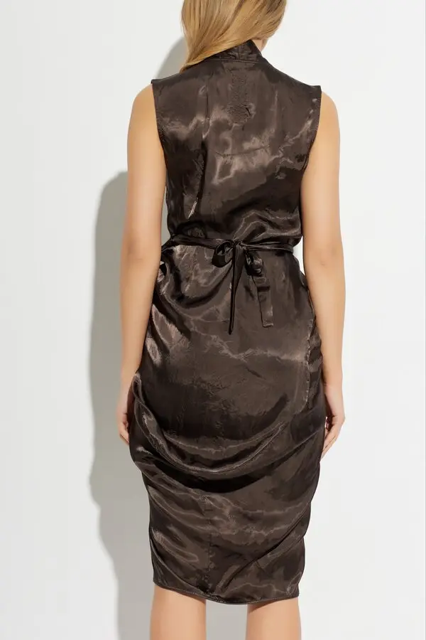 Rick Owens Sleeveless Tie-waist Dress