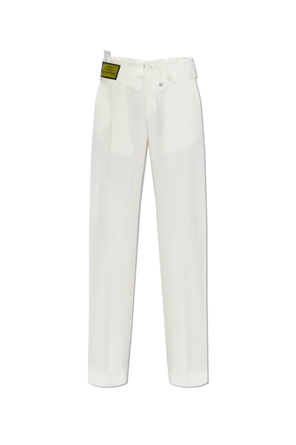 MAISON MARGIELA Creased Trousers - Cream