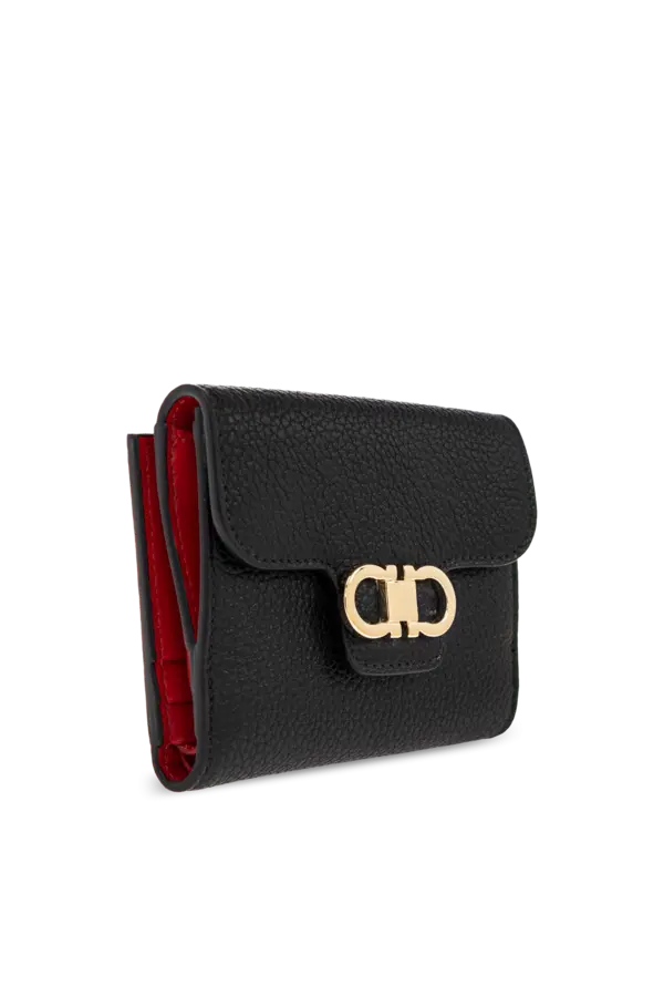 FERRAGAMO Leather Wallet - Black