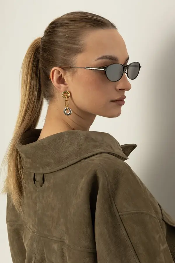 Jacquemus Sunglasses With Mirrored Lenses - Grey