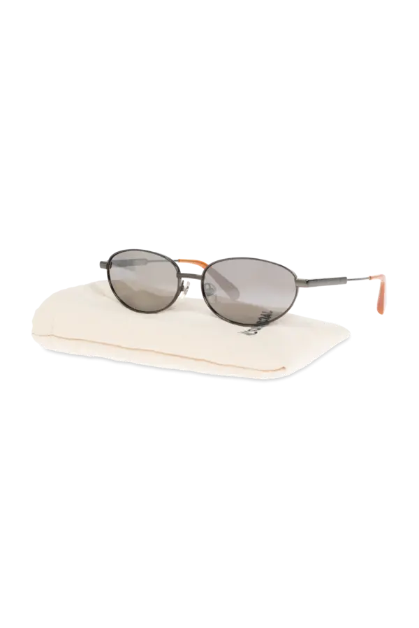 Jacquemus Sunglasses With Mirrored Lenses - Grey