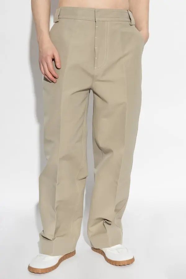 AMI Paris Loose-fit Trousers - Beige
