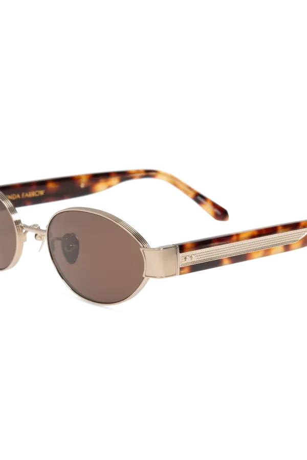 Linda Farrow Oval Sunglasses