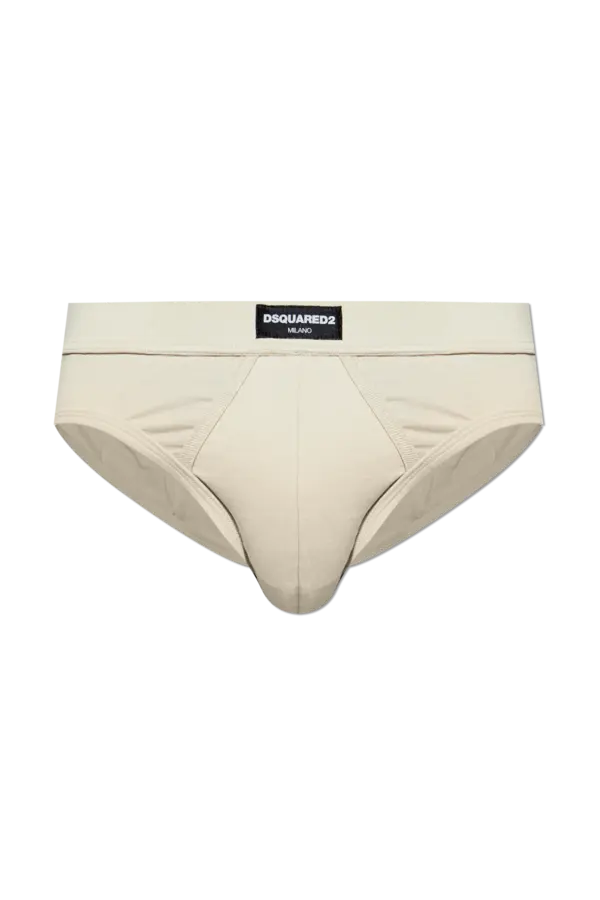 Dsquared2 Briefs With Logo - Beige