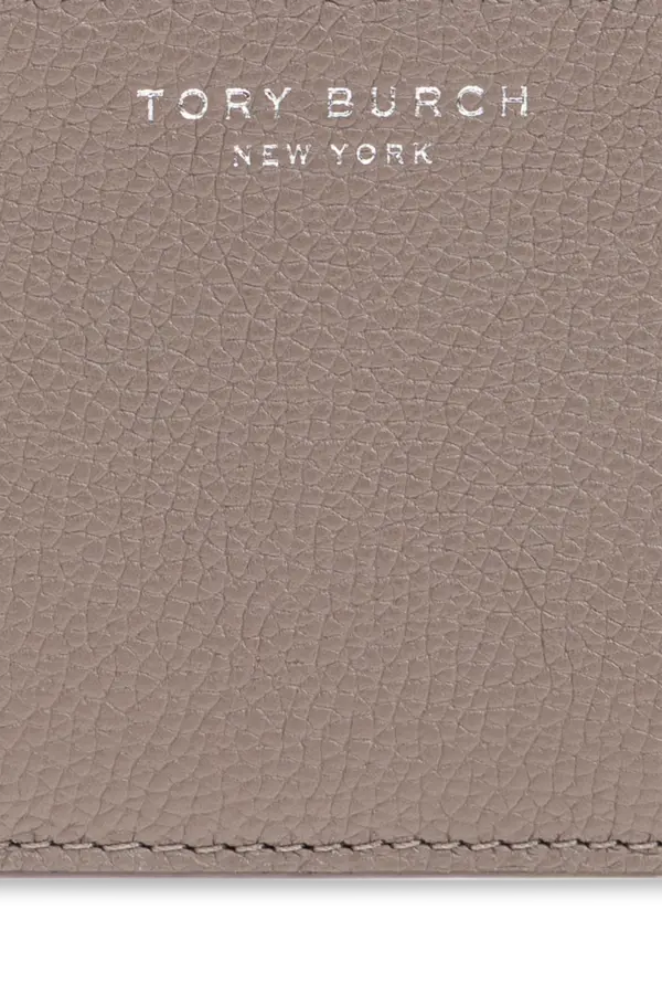 Tory Burch Leather Card Holder - Brown