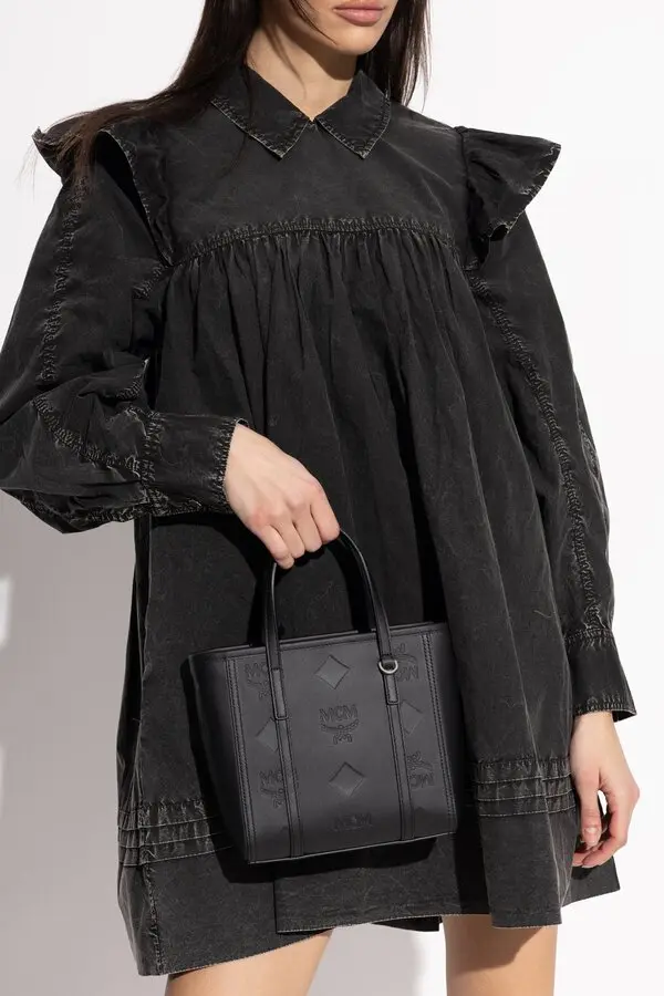Mcm Mini Handheld Bag - Black